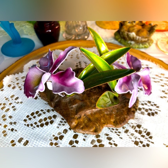 Bovano | Accents | Vtg Bovano Copper Enamel Flowers | Poshmark